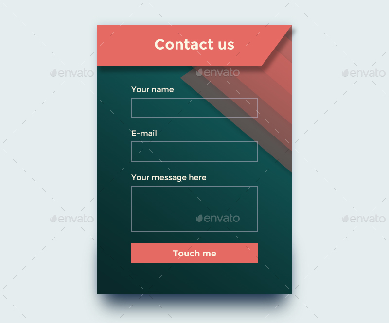 Modern Web Forms, Web Elements | GraphicRiver